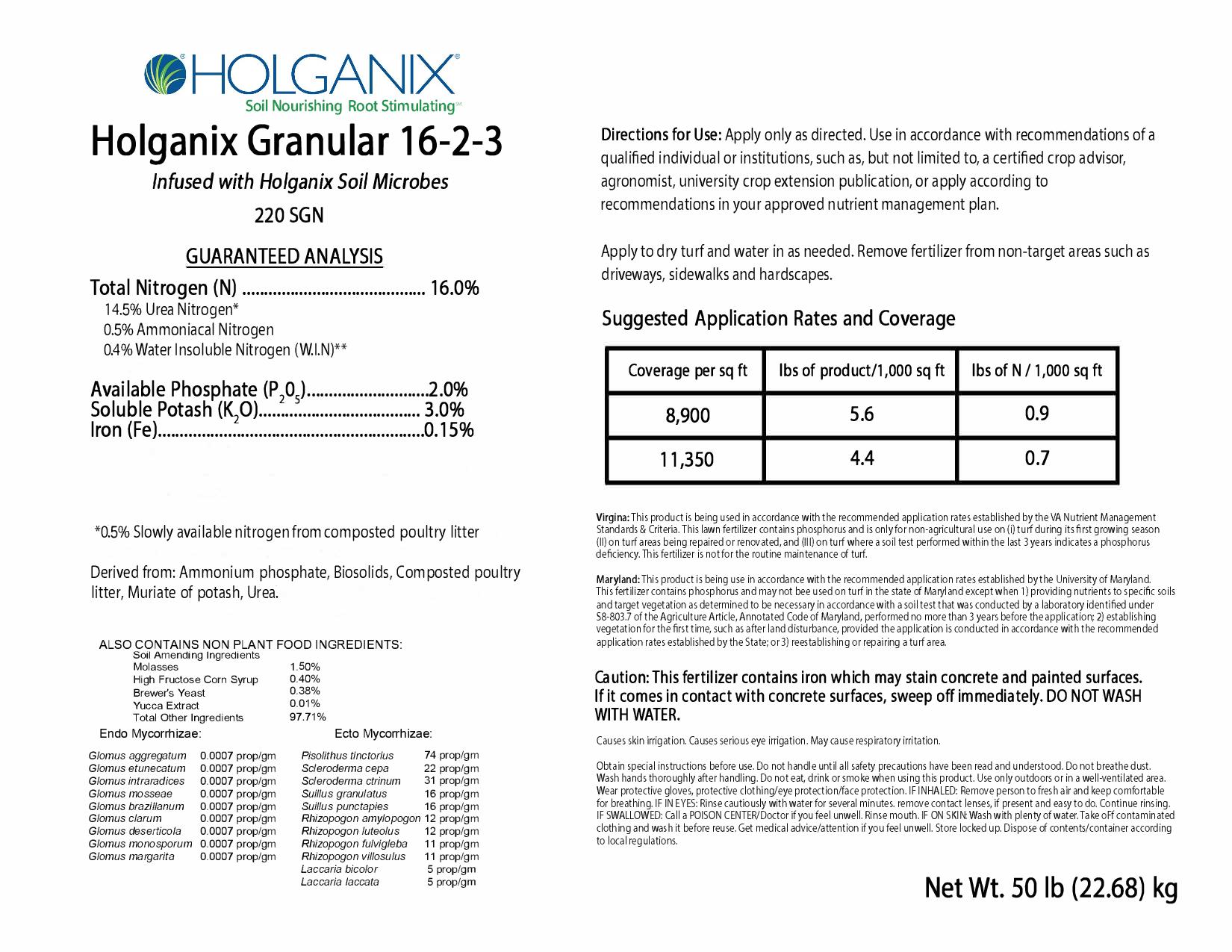 Holganix Granular Fertilizer