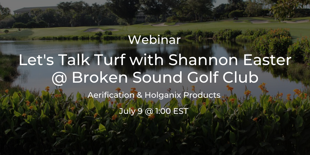 Webinar - Lets Talk Turf with Shannon Easter